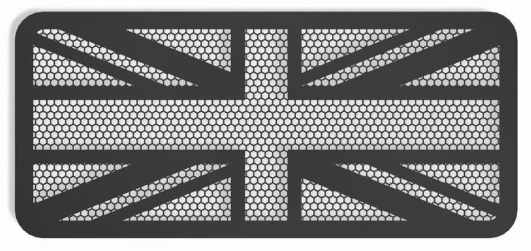 Land Rover Defender Union Jack Front Grille Upgrade - 4x4overland.co.uk
